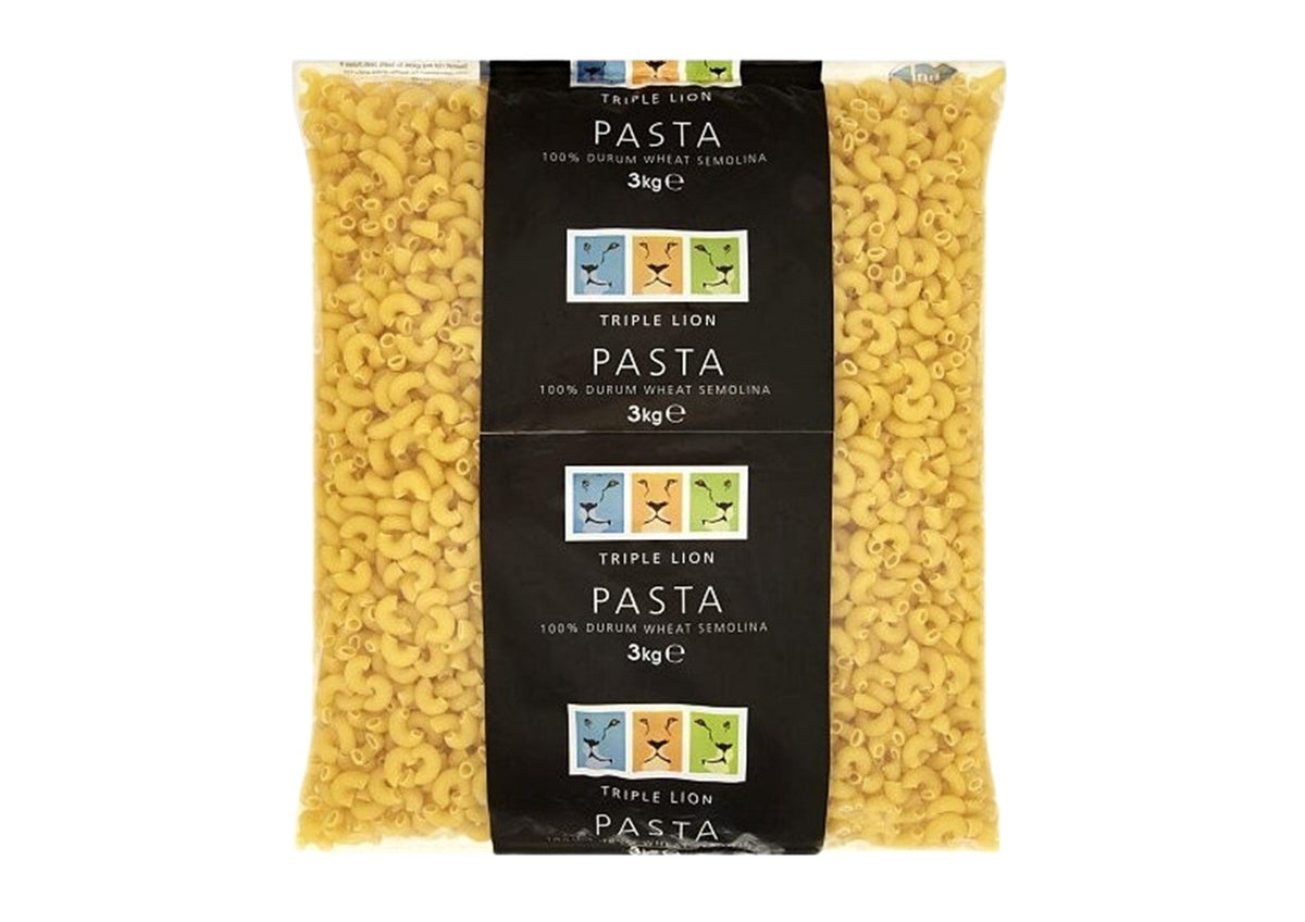 Triple Lion - Macaroni Pasta (3kg) – 4DegreesC